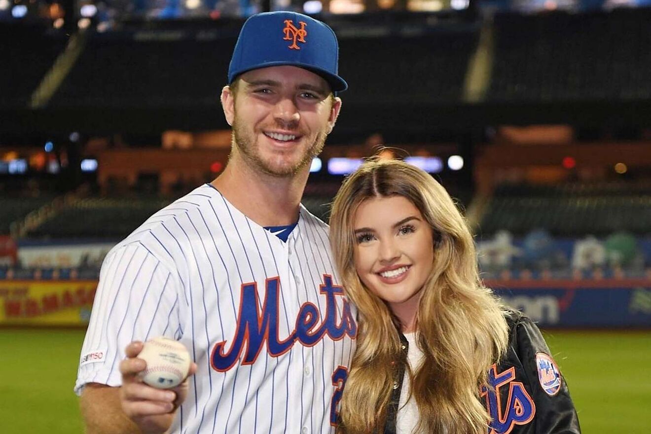La esposa de Pete Alonso, Haley, reconoce que rompió a llorar tras el ...