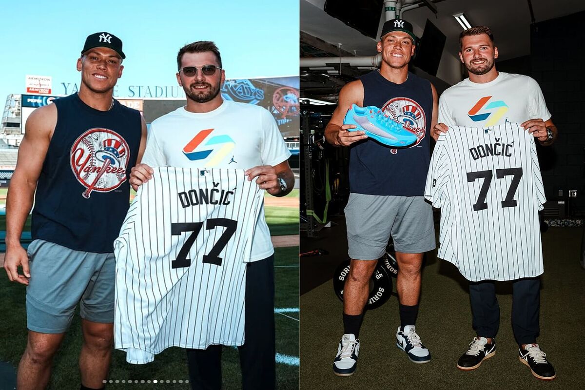 Luka Doncic se reúne con Aaron Judge en medio de su transformación ...