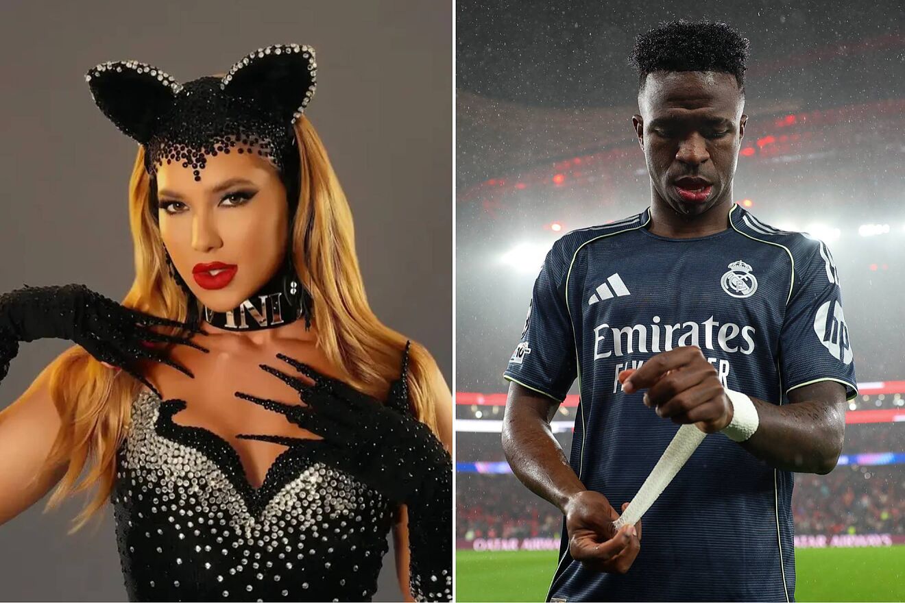 Vinicius ahoga las penas del Real Madrid con su novia Virginia Fonseca ...