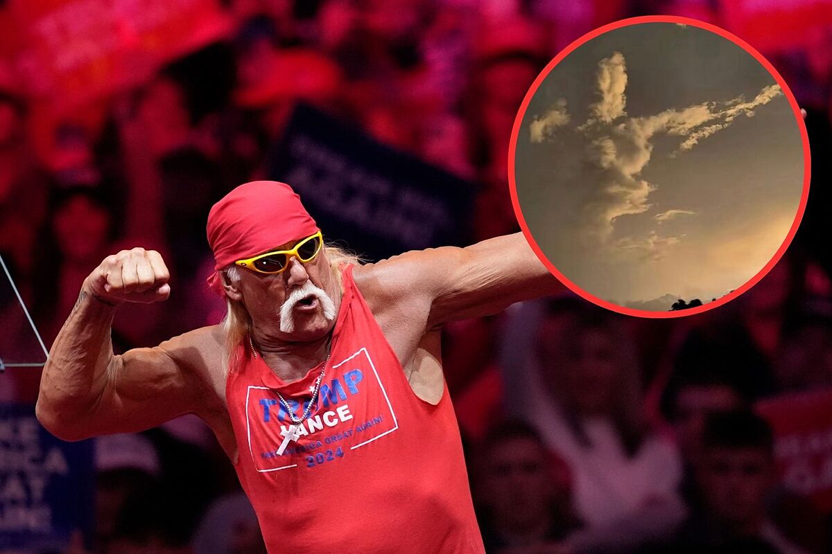 Hulk Hogan aparece en forma de nube en el cielo en su funeral en ...