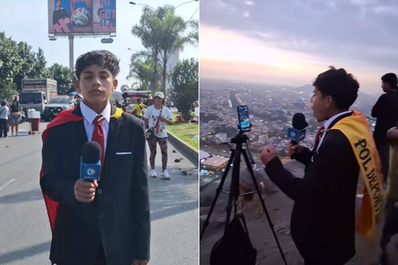 Cliver Huamán, el niño que narró la Copa de Libertadores desde un cerro ...