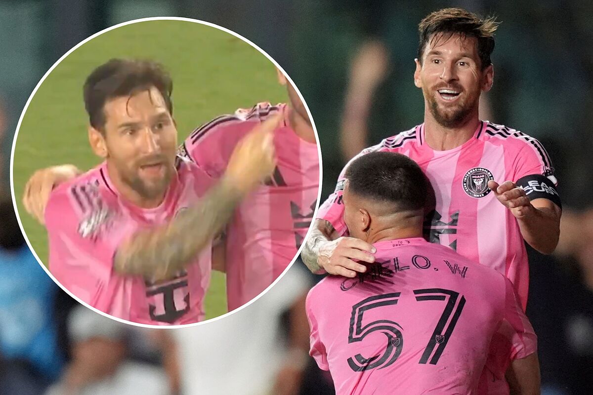 Messi manda a callar a Matías Cóccaro del Atlas tras un gol de último ...