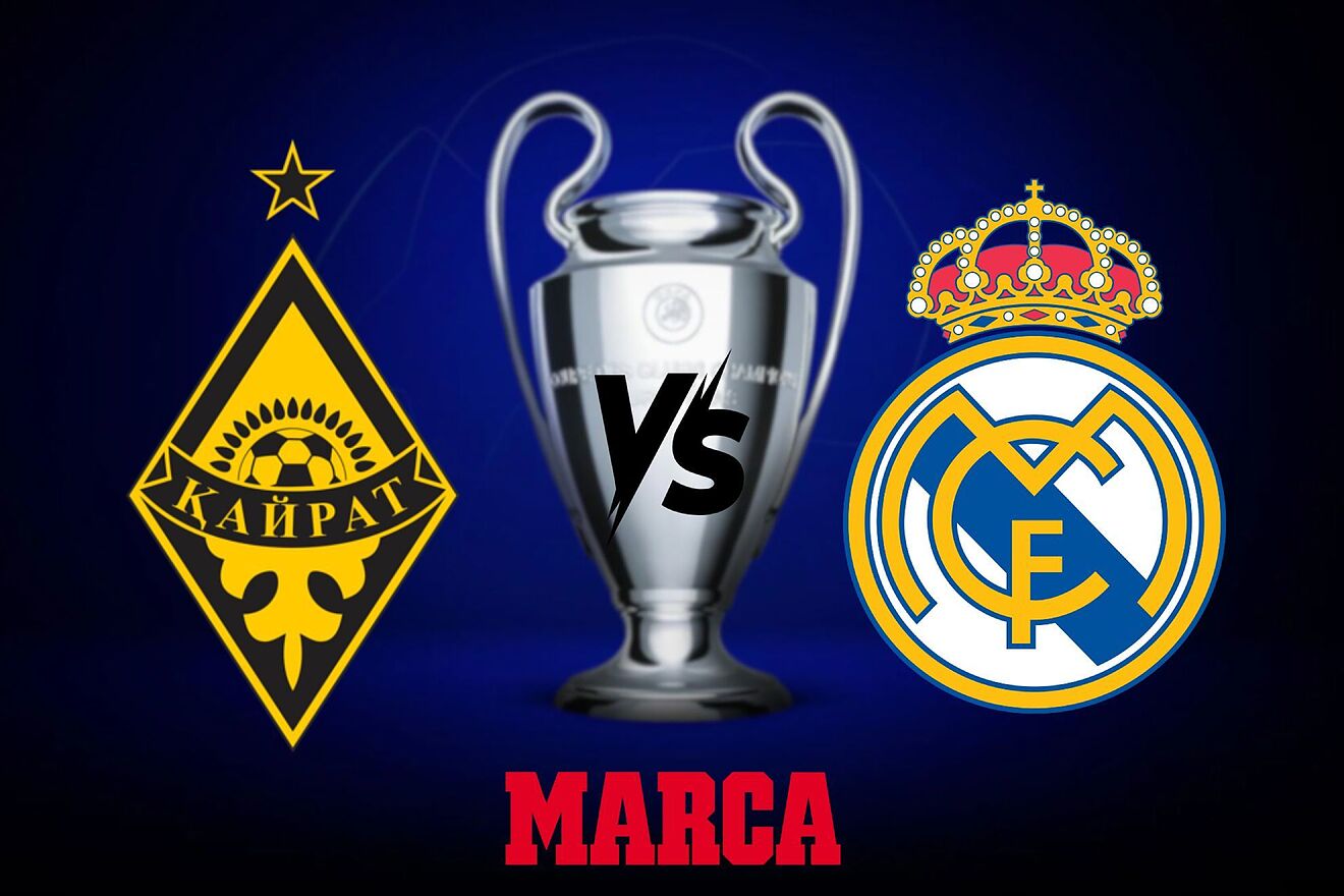 Kairat Almaty vs Real Madrid: Horario y dónde ver en Estados Unidos el partido de la Champions ...