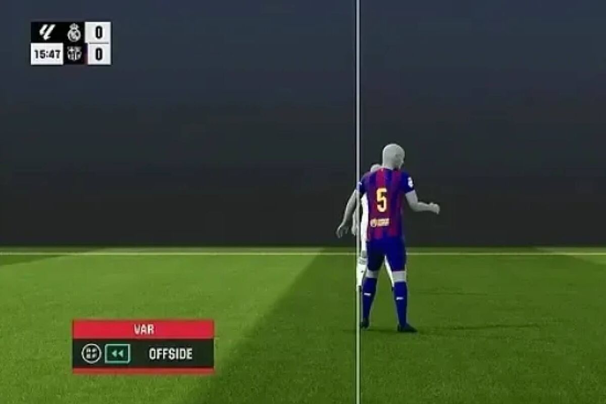 Golazo de Mbappé contra el Barcelona en el Clásico es anulado por un ...